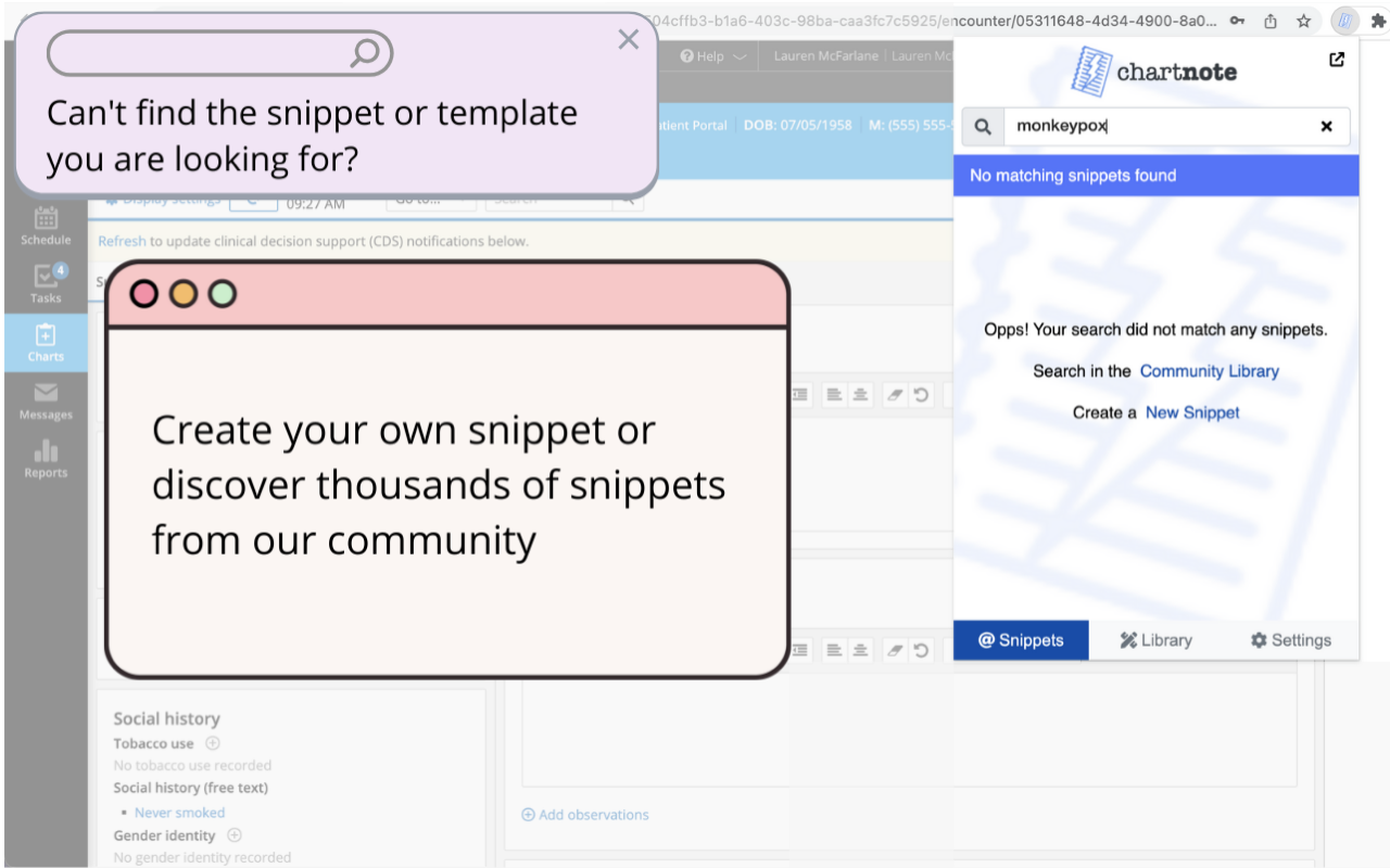 Chartnote Chrome Extension